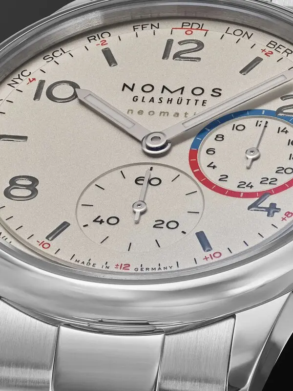 NOMOS GLASHUTTE Club Sport Neomatik Worldtimer Automatic Chronograph Stainless Steel Watch, Ref. 792