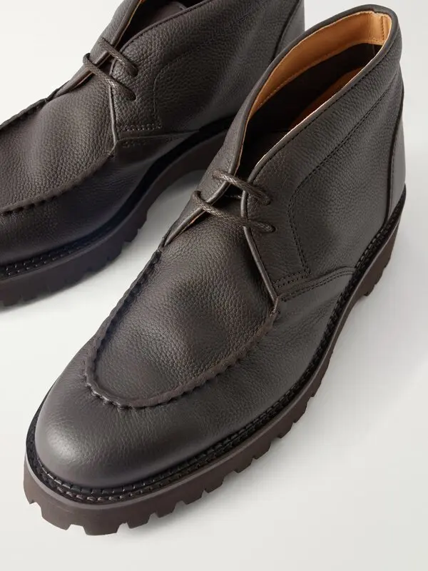 John Lobb Field Full-grain Leather Desert Boots