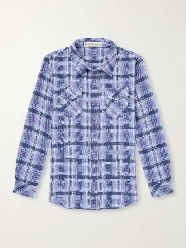 GOD'S TRUE CASHMERE Checked Cashmere Shirt