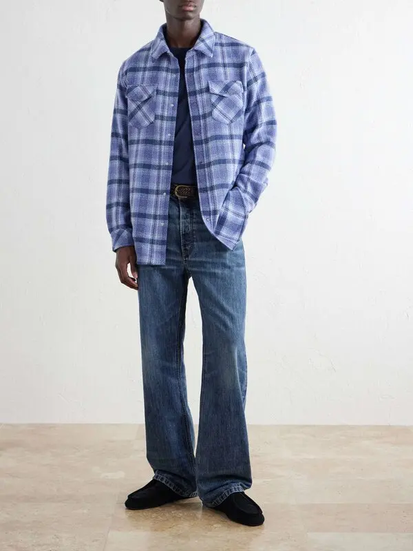 GOD'S TRUE CASHMERE Checked Cashmere Shirt