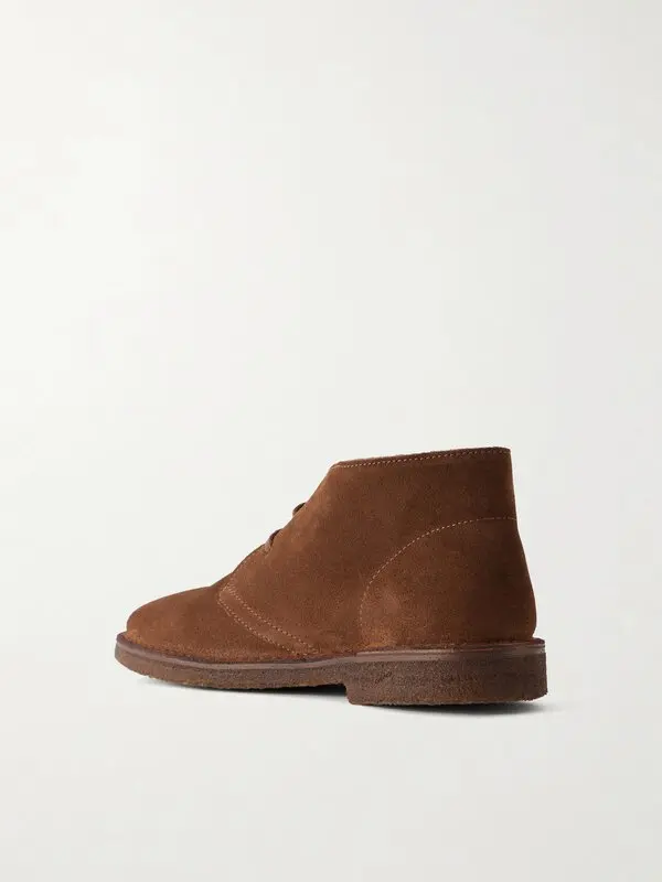 DRAKE'S Clifford Suede Desert Boots - Brown