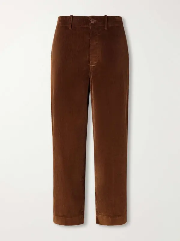 CASEY CASEY Albello Straight-leg Cotton-corduroy Trousers