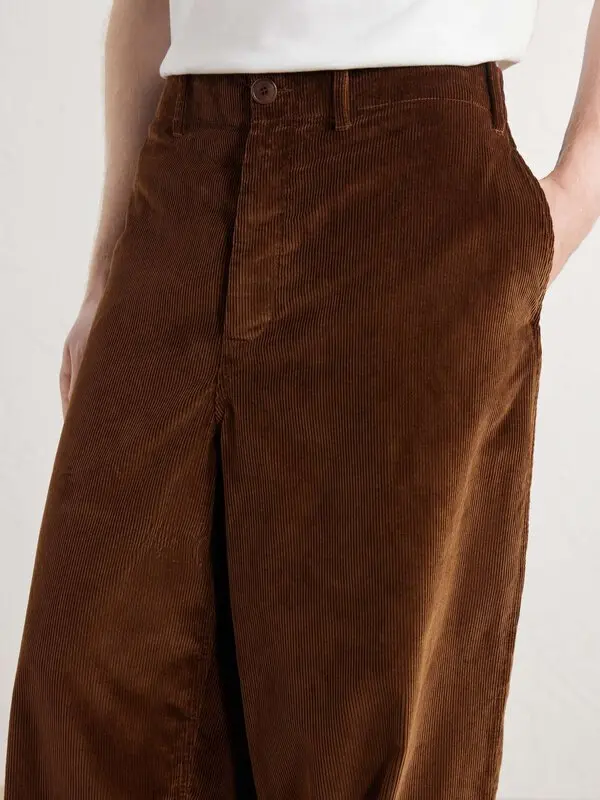 CASEY CASEY Albello Straight-leg Cotton-corduroy Trousers