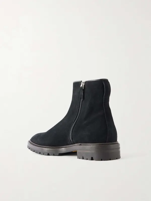 THE ROW Moto Suede Chelsea Boots