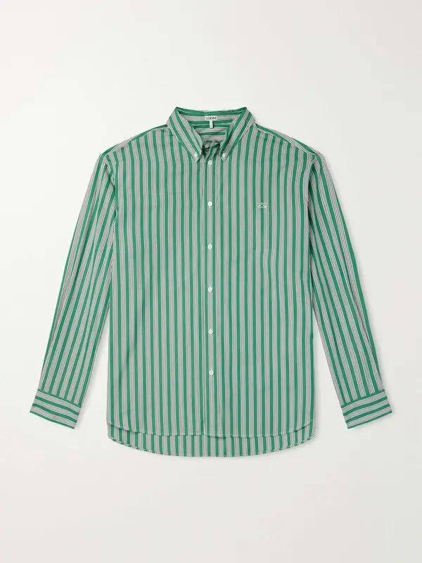 Loewe Striped Cotton-poplin Shirt