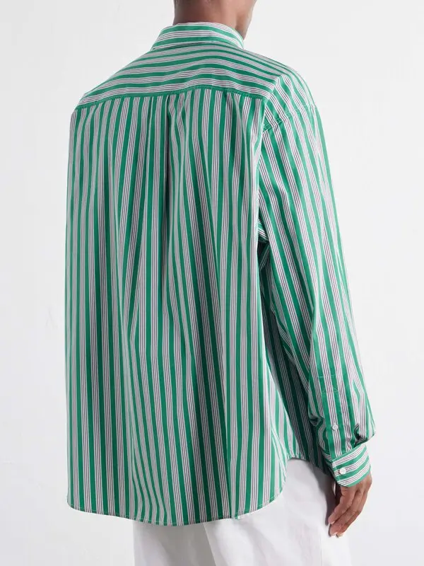 Loewe Striped Cotton-poplin Shirt