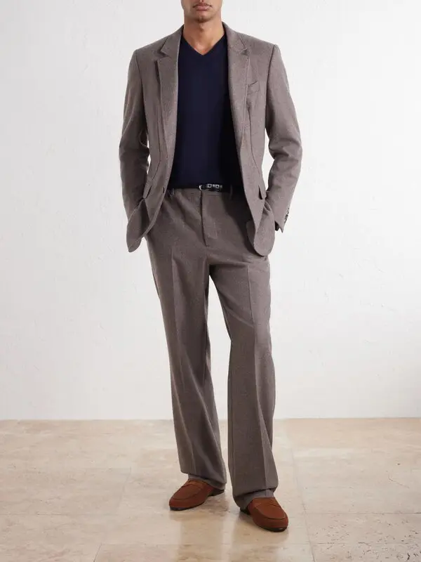 Gabriela Hearst Harold Straight-leg Wool And Cashmere-blend Trousers