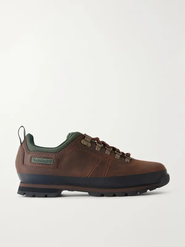 Timberland Euro Hiker Canvas-trimmed Leather Hiking Boots