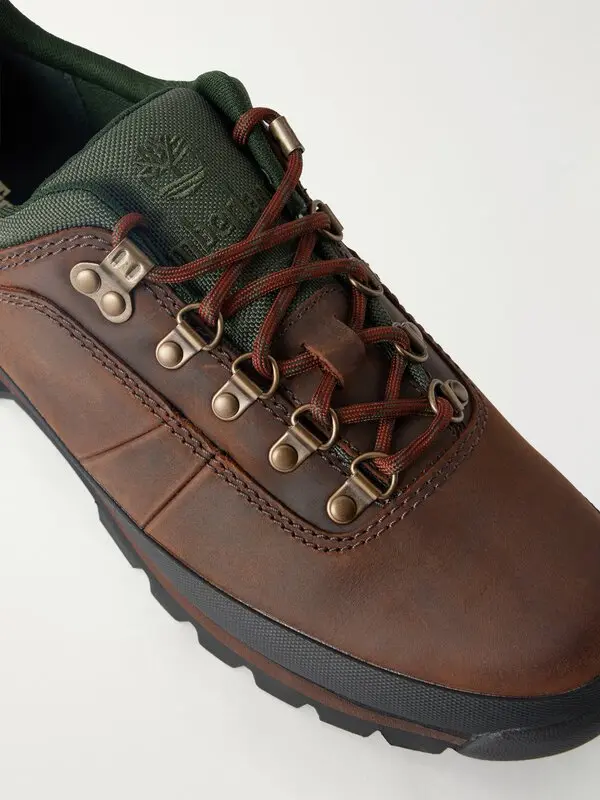 Timberland Euro Hiker Canvas-trimmed Leather Hiking Boots