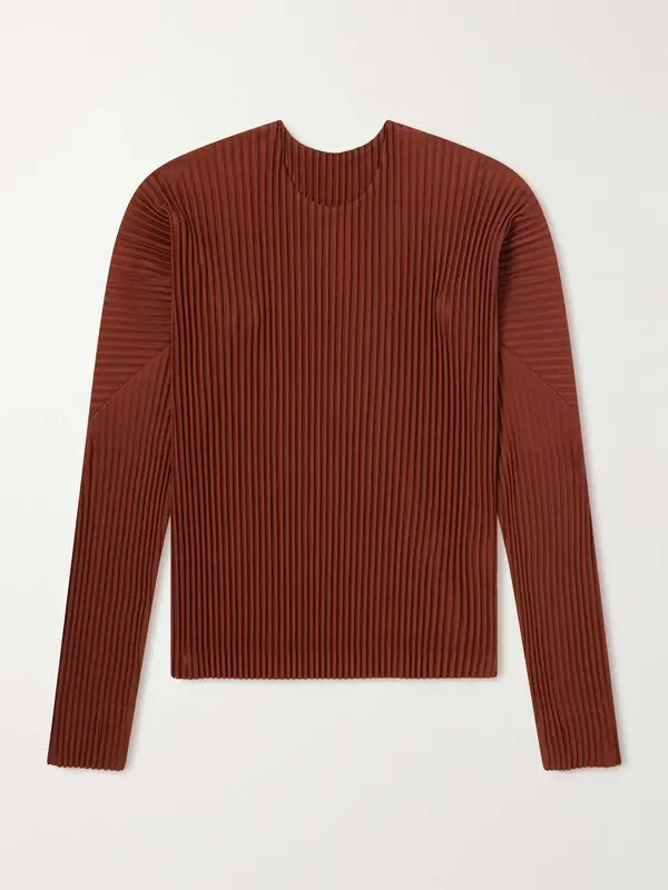 Issey Miyake Panelled Pleated T-shirt