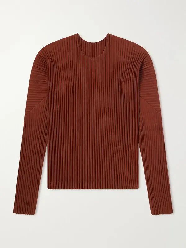 Issey Miyake Panelled Pleated T-shirt