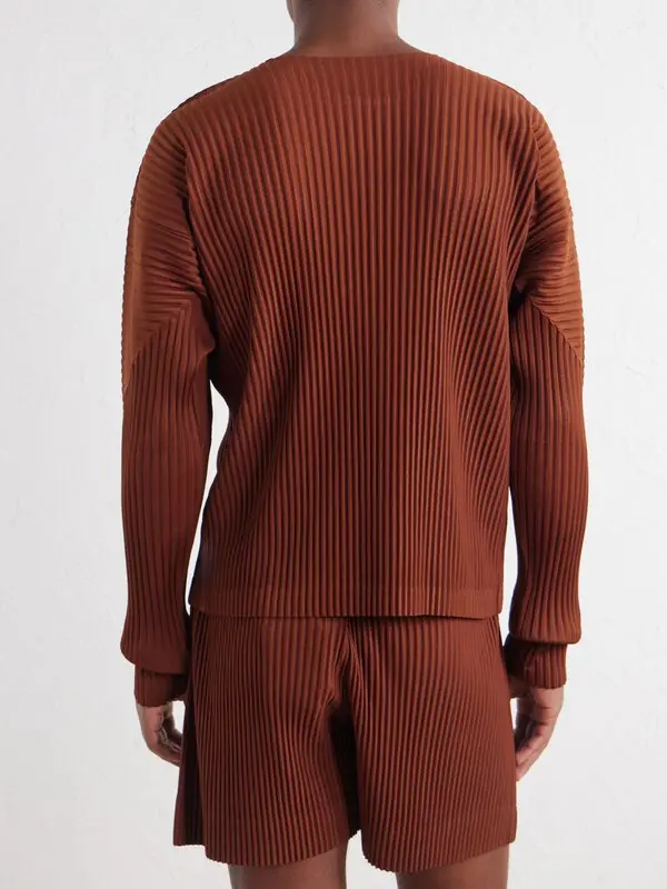 Issey Miyake Panelled Pleated T-shirt