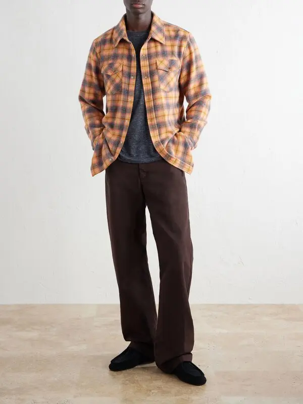 GOD'S TRUE CASHMERE Checked Cashmere Shirt