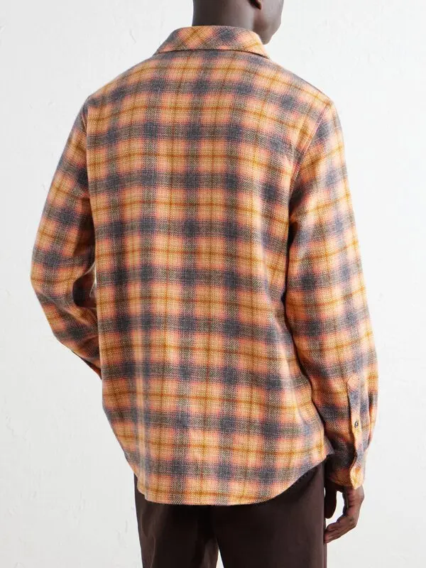 GOD'S TRUE CASHMERE Checked Cashmere Shirt