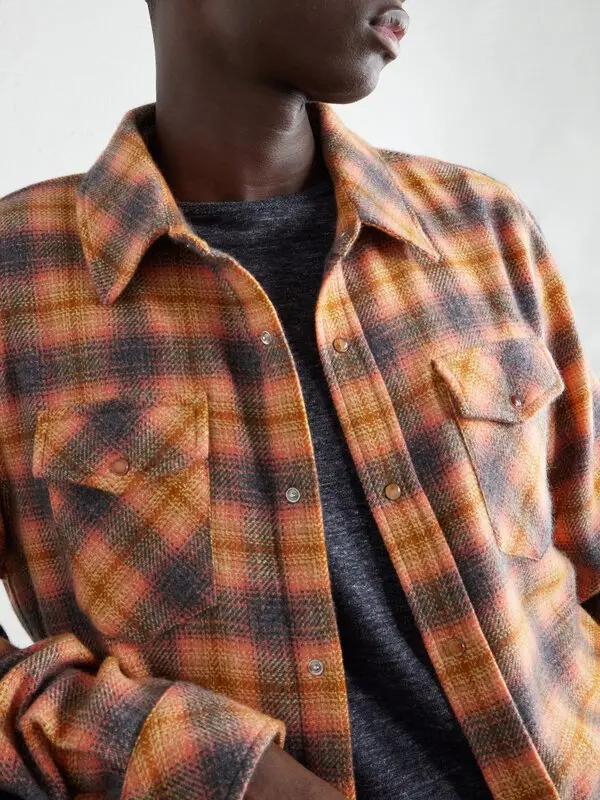 GOD'S TRUE CASHMERE Checked Cashmere Shirt