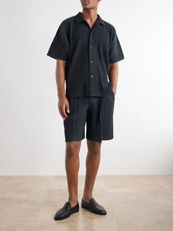 Issey Miyake August Plissé Shirt - Green