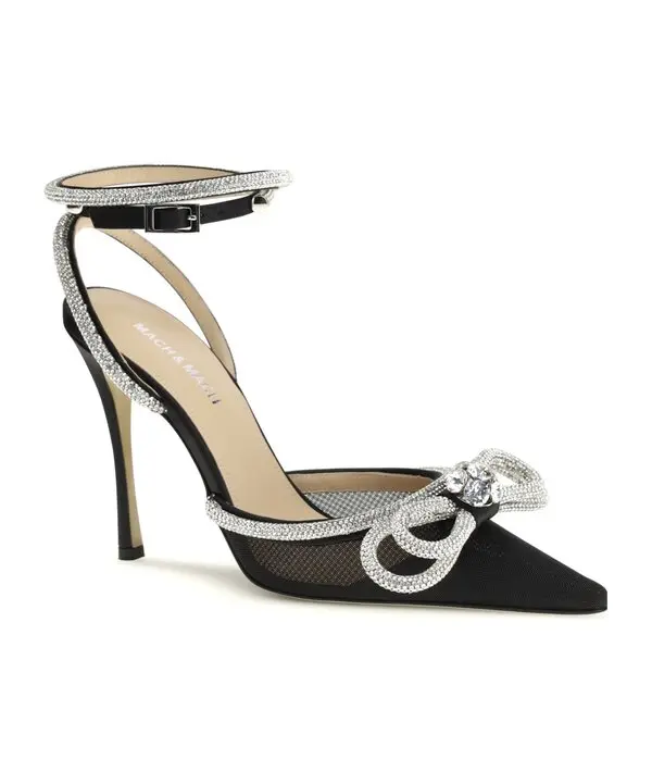 MACHMACH Mach Mach Embellished Bow Heeled Pumps