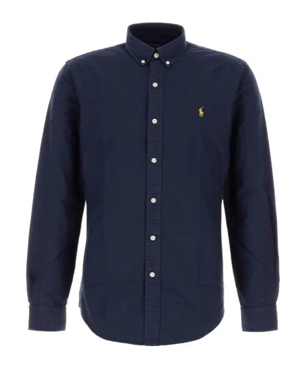 Polo Ralph Lauren Pony Embroidered Long-sleeved Shirt - Black