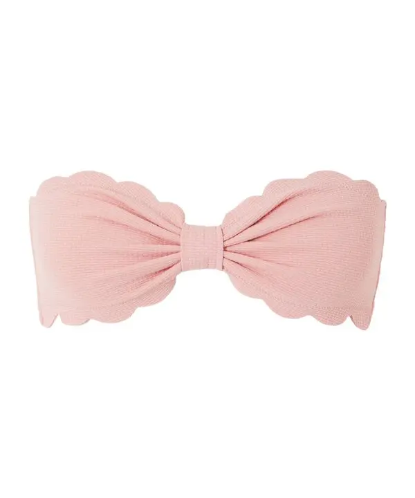 Marysia Antibes Recycled-seersucker Bikini Top