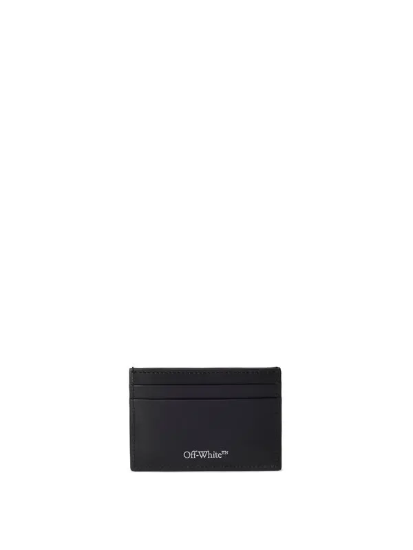 Off-White Diagonal Stripe Detailed Card Case