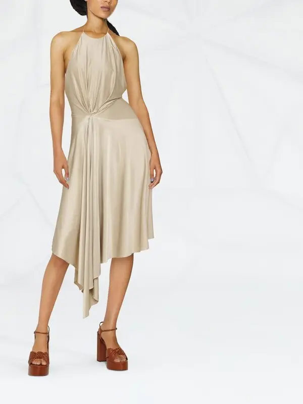 Alexandre Vauthier Halterneck Draped Dress