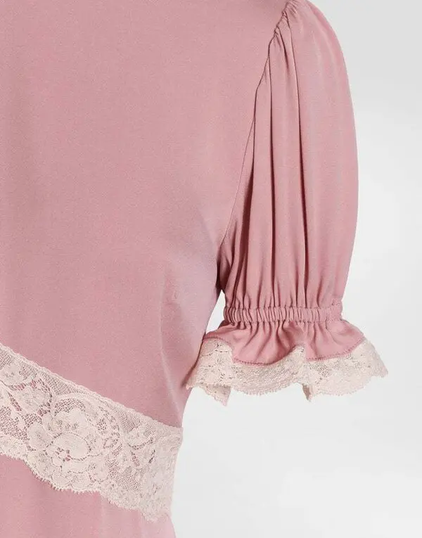 Dolce & Gabbana Charmeuse Stretch Top