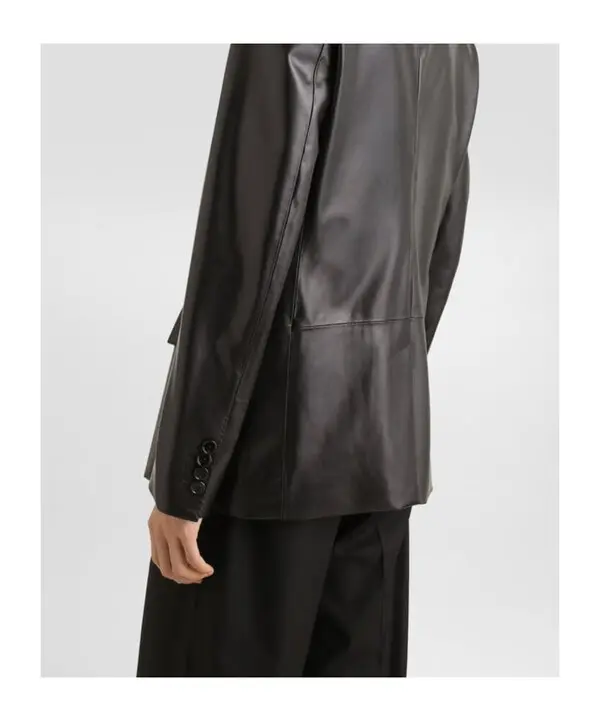Dolce & Gabbana Buttoned Leather Blazer