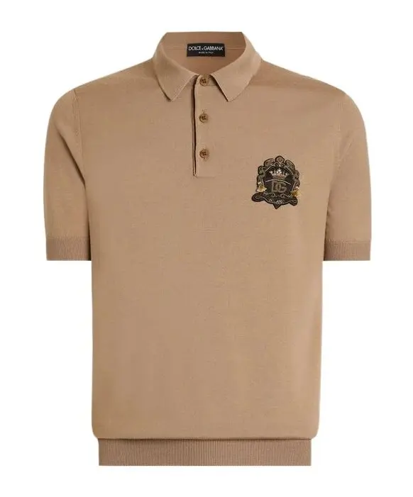 Dolce & Gabbana Dolce Gabbana Heraldic Patch Polo Shirt