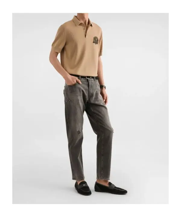 Dolce & Gabbana Dolce Gabbana Heraldic Patch Polo Shirt
