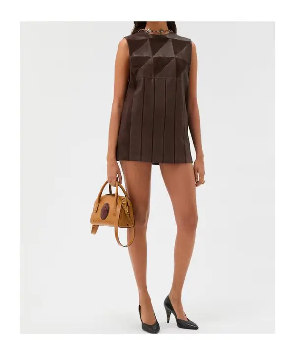 Versace Panelled Sleeveless Mini Dress