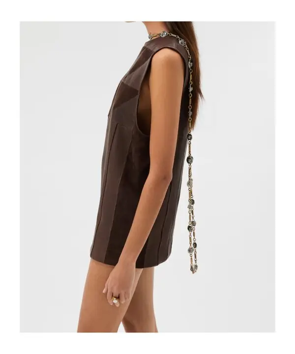 Versace Panelled Sleeveless Mini Dress
