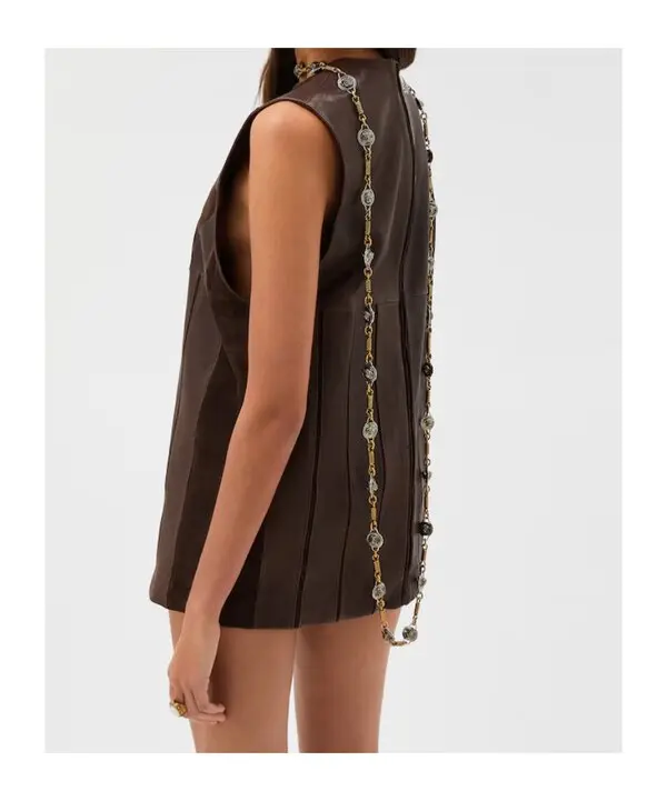Versace Panelled Sleeveless Mini Dress