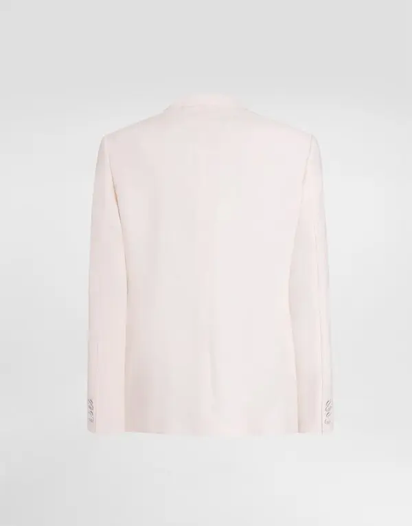 Dolce & Gabbana Double-breasted Suit In Linen Canvas