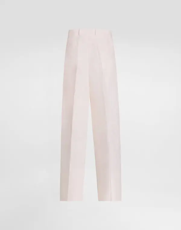 Dolce & Gabbana Double-breasted Suit In Linen Canvas