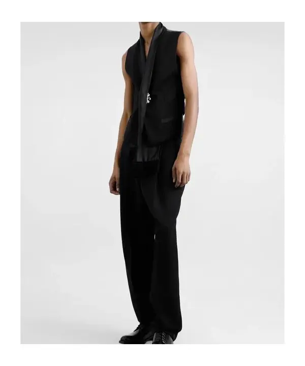 Dolce & Gabbana Satin-lapel Sleeveless Vest