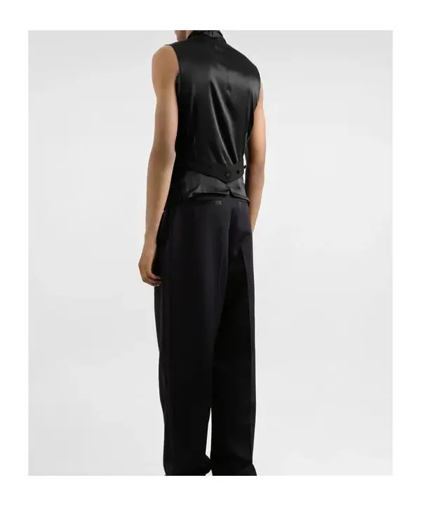 Dolce & Gabbana Satin-lapel Sleeveless Vest