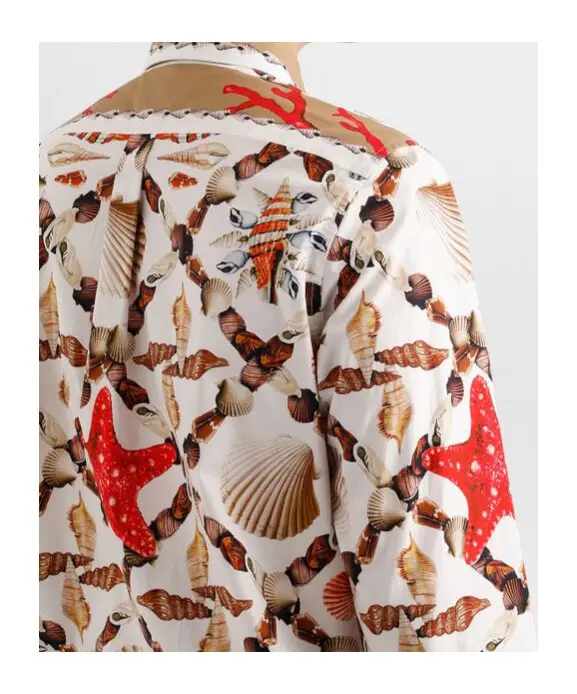 Dolce & Gabbana Shell-print Martini Shirt