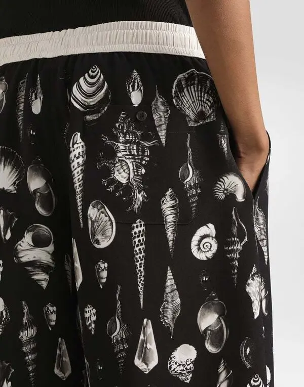 Dolce & Gabbana Seashell-print Drawstring Shorts