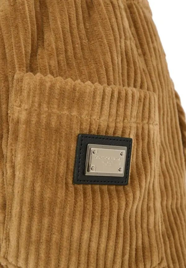 Dolce & Gabbana Corduroy Cargo-pockets Trousers