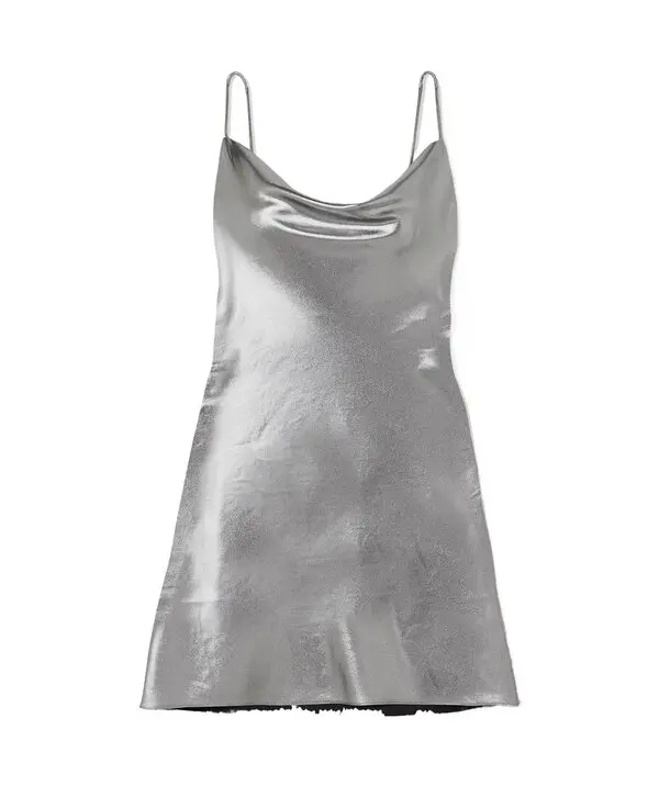 ROTATE BY BIRGER CHRISTENSEN Metallic Lamé Minidress