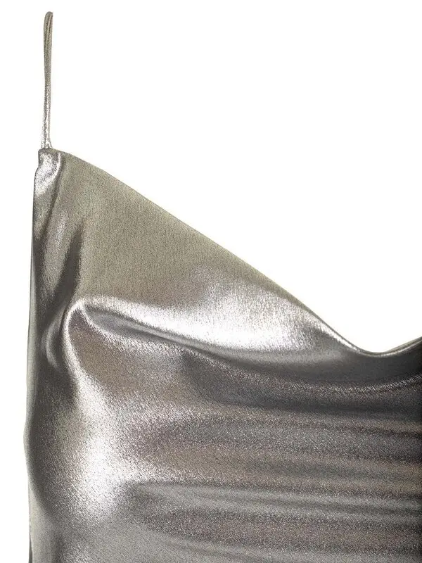 ROTATE BY BIRGER CHRISTENSEN Metallic Lamé Minidress