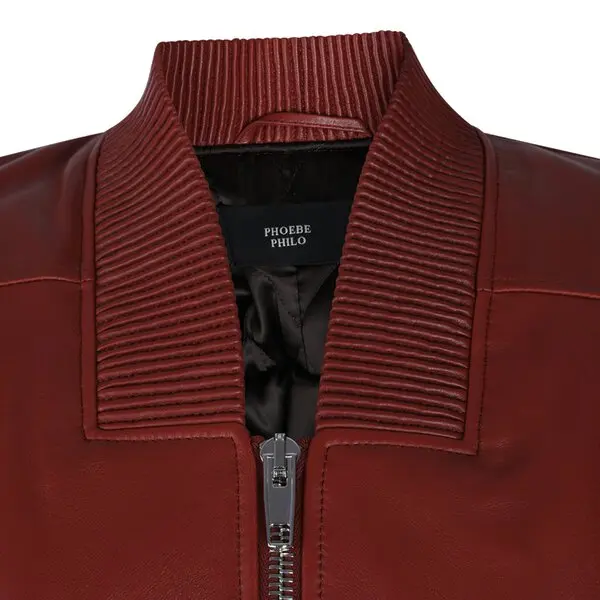 Phoebe Philo Zip-front Leather Bomber Jacket