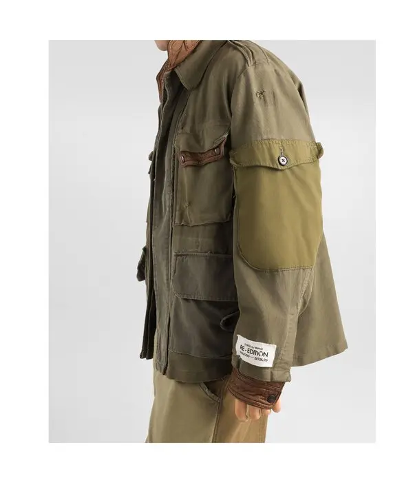Dolce & Gabbana Multi-pocket Leather-collar Jacket