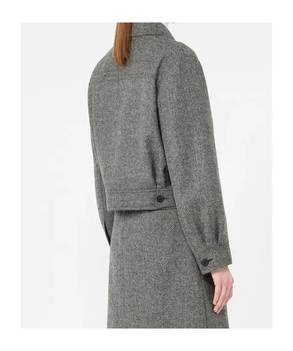 Max Mara Herringbone-pattern Wool Jacket