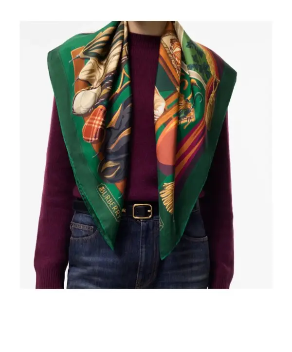 Burberry Knight Day Silk Scarf