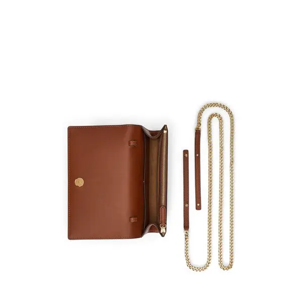 Ralph Lauren Long Flap Bag In Smooth Leather