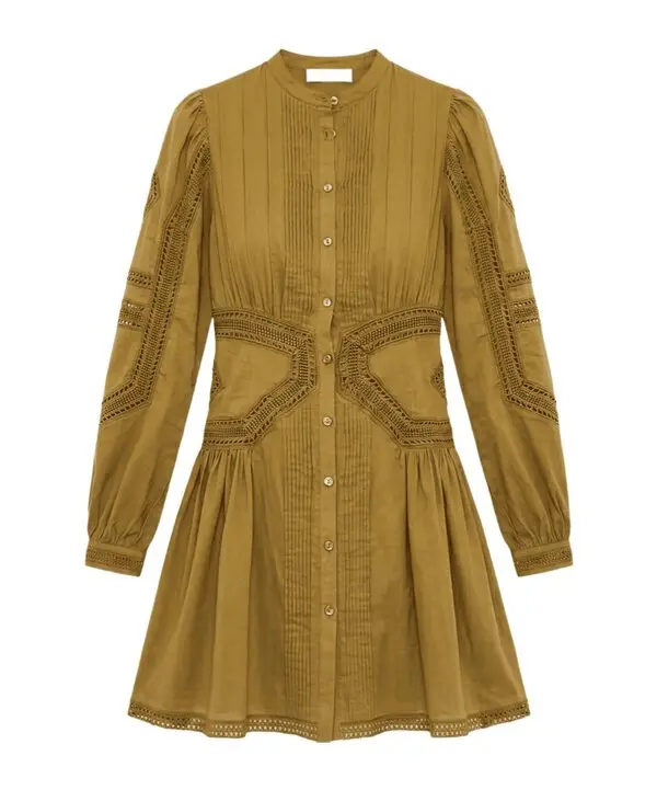 Ulla Johnson Elysia Cotton Mini Dress - Brown