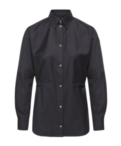 Moncler Drawstring-waist Panelled Shirt