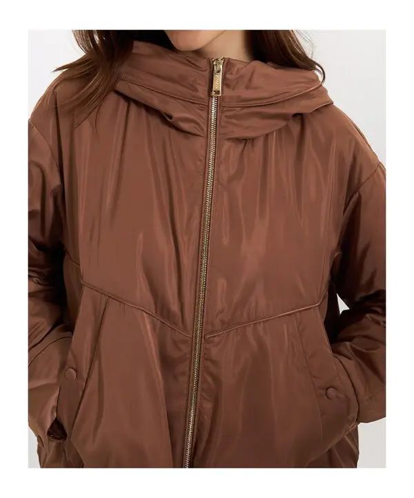 Marella Zip-up Hooded Casual Jacket