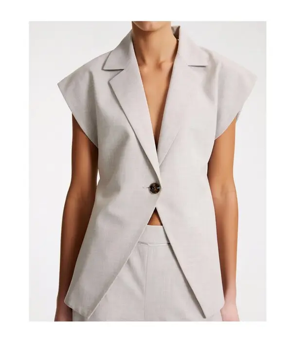 Marella Single-button V-neck Vest
